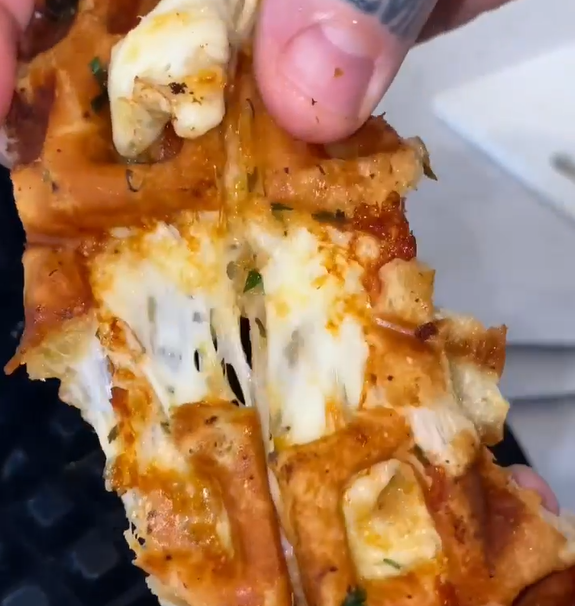 Waffle Cheesy Bread | Flavor God